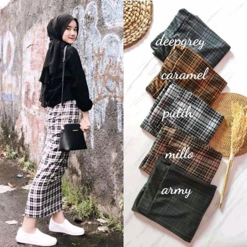 Jual Rok Span Motif Tartan Jumbo / Rok Motif Kotak-Kotak Standar Dan ...