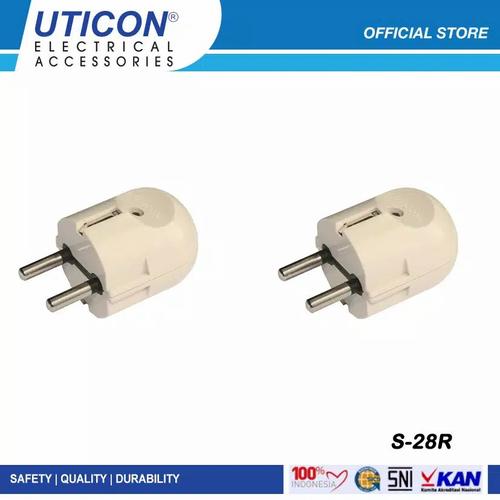 Jual UTICON S-28R STEKER ARDE BULAT colokan listrik s28R s 28R - Kota ...