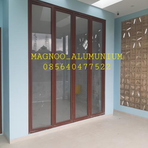 Jual kusen alumunium serat kayu / alumunium urat kayu - Kota Semarang ...