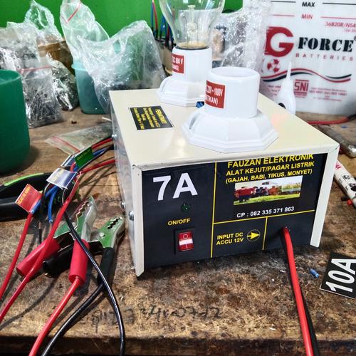 Jual kejut setrum babi,tikus dan monyet pagar listrik 7 amper pakai ...