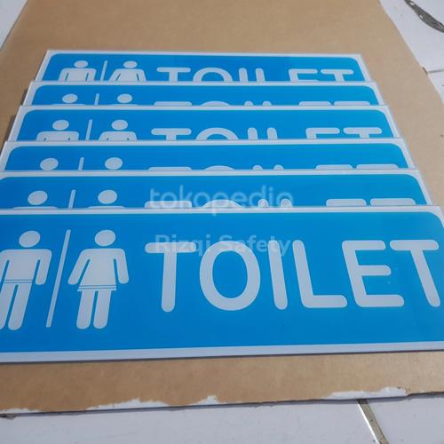Jual AKRILIK & SETIKER SIGN TOILET UKURAN 10×30 cm - stiker - Jakarta ...