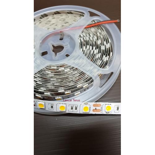 Jual LED strip 5050 12v IP33 INDOOR biru hijau merah warm white 4000K ...