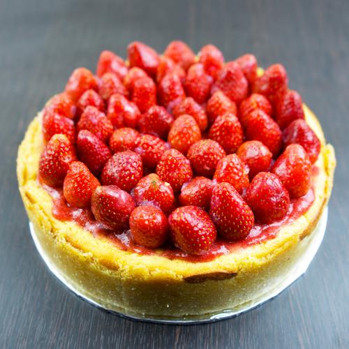 Jual Inbolic Low Carb Baked Cheesecake + Real Topping | Kue Cheesecake ...