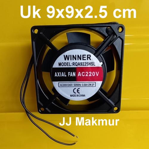 Jual Cooling Fan Winner Metal 9x9cm 220V AC Kipas Angin Besi 9cm Kotak ...
