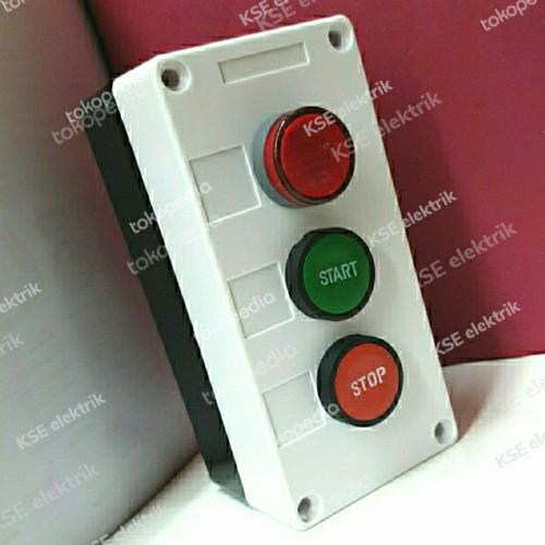Jual Control Box include pilot lamp 220vac.push button start + push ...