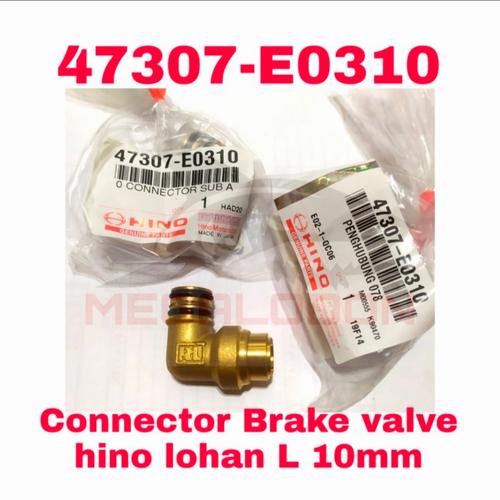 Jual CONECTOR SUB ASSY HINO LOHAN 47307-E0310 CONECTOR L 10MM BRAKE ...