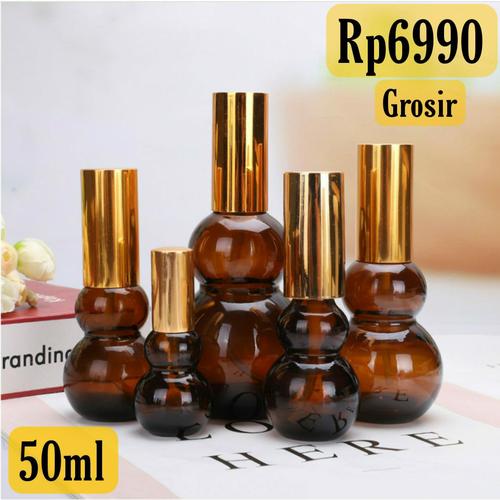 Jual Botol Kaca Spray Botol Sprayer Kaca Coklat 50gr Botol Skincare ...