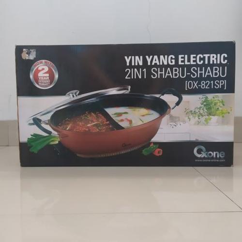 Jual OXONE Panci Shabu Shabu OX-821SP YIN-YANG 2IN1 Panci Listrik ...