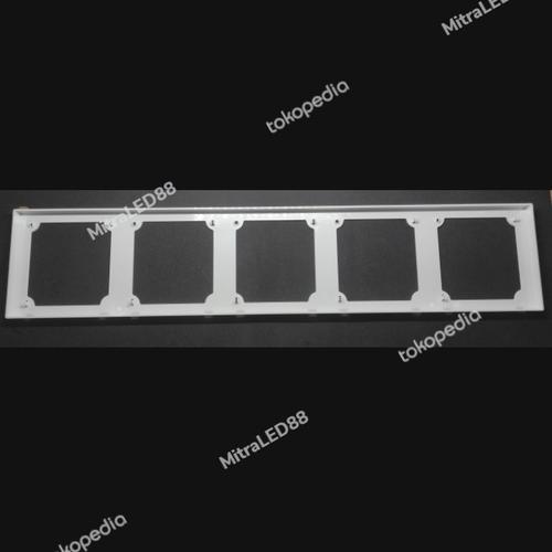 Jual SIMON I7 GREY FRAME 5GANG/Isi 5 Cover Saklar Stopkontak Simon i7 ...