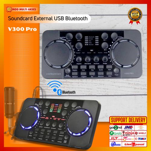 Jual Soundcard V300 Pro Bluetooth Mixer Mic Live Streaming Podcast Karaoke - Jakarta Barat ...