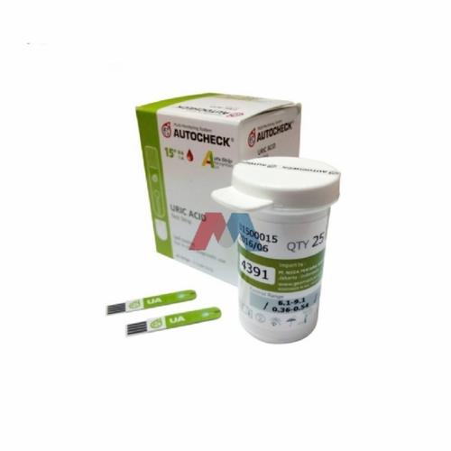 Jual Refill Strip Test Asam Urat Autocheck Uric Acid isi 25 Auto Check ...