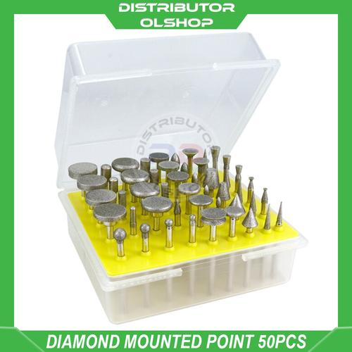 Jual Mata Bor Gerinda Deremel Grafir Batu Diamond Mounted Point Set 3Mm ...