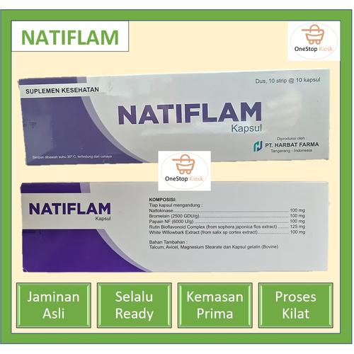 Jual Natiflam - Membantu sirkulasi darah - 1 strip isi 10 tablet - Kota ...