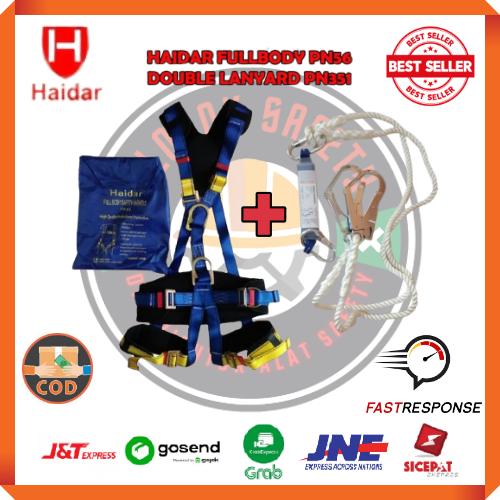 Jual 1 SET FULL BODY HARNESS PN56 HAIDAR + DOUBLE LANYARD ABSORBER HAIDAR - Jakarta Barat ...
