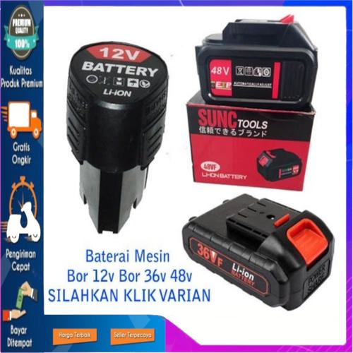 Jual BATRE MESIN BOR CORDLESS LITHIUM-ION 48V 36V 12V BATTERY BOR P0RTABLE - 12VOLT - Kota ...