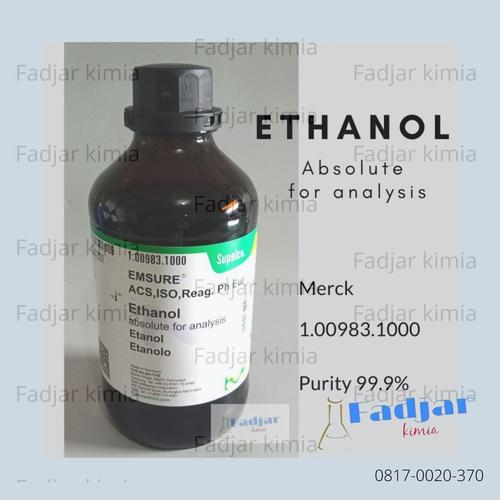 Jual Ethanol Absolute For Analysis | etanol absolut Merck 1.00983.1000 ...
