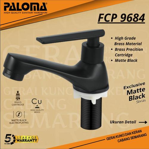 Jual PALOMA FCP 9684 Keran Wastafel Cuci Tangan Basin Meja MATTE BLACK ...