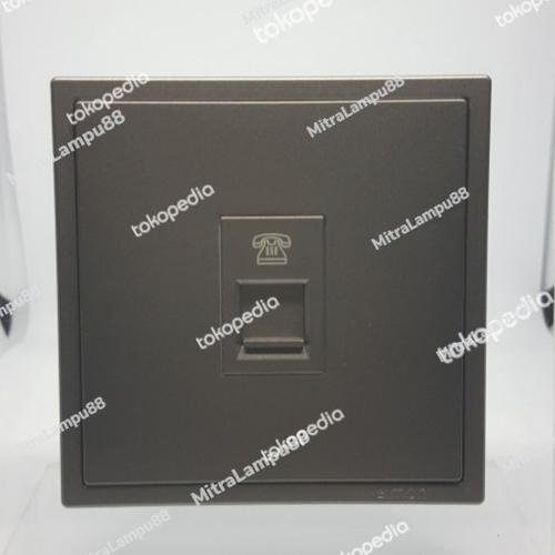 Jual OUTLET MODULE TELPON Telepon SIMON I7 GREY/Abu abu Colokan Jek ...