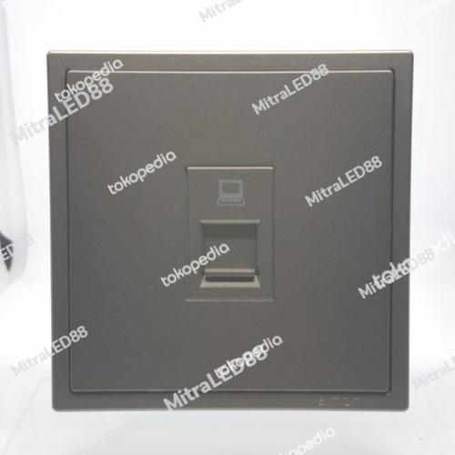 Jual OUTLET MODULE DATA CAT 6 SIMON I7 GREY Colokan Jek Internet Simon ...