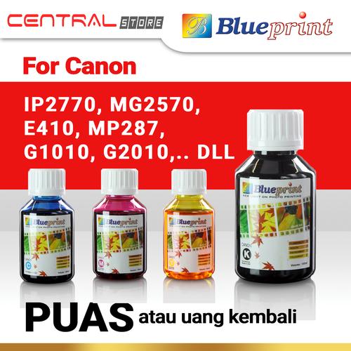 Jual Tinta Botol BLUEPRINT 100ml untuk Printer CANON Dye Base Cair 4 ...