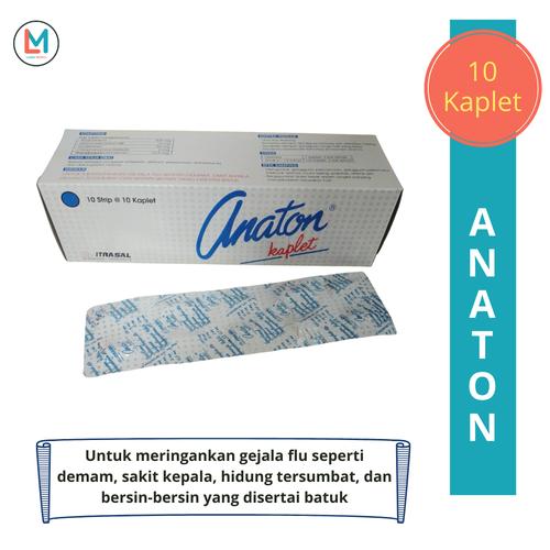 Jual Anaton 1 Strip 10 Kaplet | Obat Demam, Flu, Batuk, Pilek - Kota ...