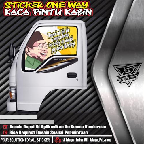 Jual stiker one way kaca truck canter/elf/ragasa/dyna.stiker variasi ...