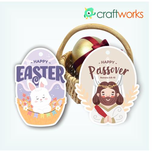 Jual HANG TAG CUTTING HAPPY EASTER PASSOVER / PASKAH SOUVENIR TAG ...