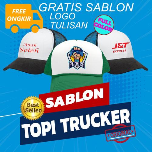 Jual Topi CUSTOM SABLON logo nama topi jaring trucker custom desain ...