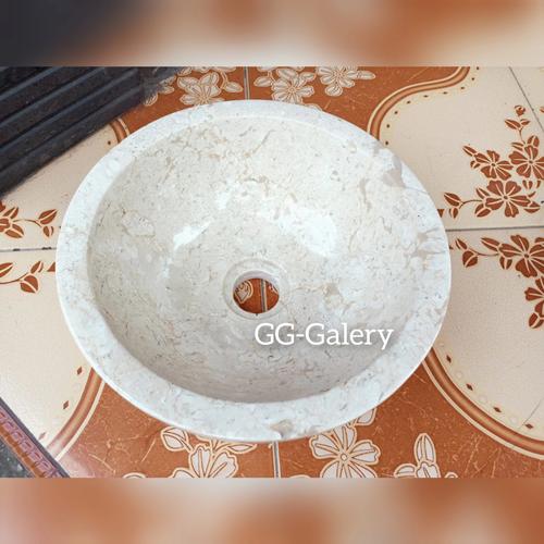 Jual Wastavel Mini Batu Marmer Putih Diameter 30Cm Tinggi 15Cm - Kab ...