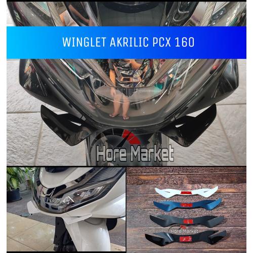 Jual WINGLET PCX 160 NEW 2021 WINGLET ALL NEW PCX 160 CC - BIRU DOFF ...