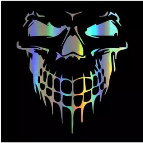 Jual Sepeda Motor Stiker Tengkorak 3D Reflektif Stiker Mobil Moto Auto ...