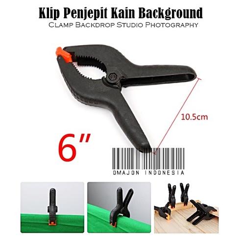 Jual Klem Klip Penjepit Kain Background / Clamp Tiang Backdrop 6 Inch ...