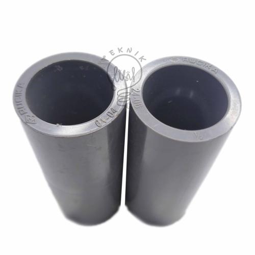 Jual SAMBUNGAN SOCK LURUS FITTING PIPA I PVC RUCIKA 1/2 INCH TEBAL AW ...