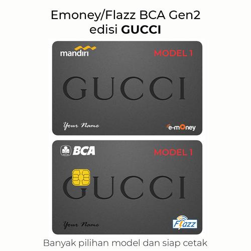 Jual Emoney Mandiri/Flazz BCA Gen2 1 sisi | Edisi Famous Brand G**ci ...