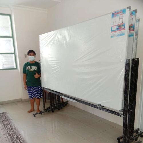 Jual whiteboard standing ukuran 120 x 240 cm magnetic single face - Kab ...