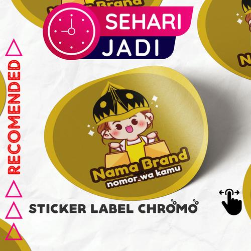 Jual STIKER LABEL KEMASAN CHROMO / STIKER LABEL PRODUK BOTOL BOX ...