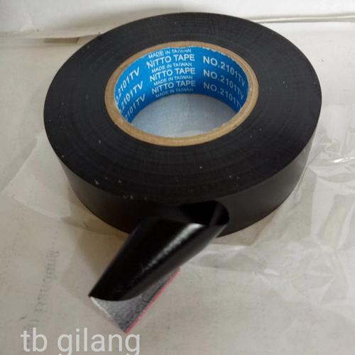 Jual Isolasi kabel listrik nitto hitam pvc insulation tape elastis ...
