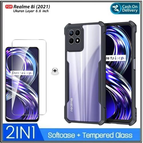 Jual 2IN1 Case Realme 8i 2021 Soft Hard Fusion Transparan Casing And ...