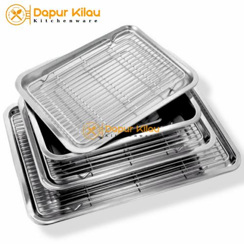 Jual Nampan Tirisan Minyak Gorengan Stainless Food Drying Cooling Tray ...