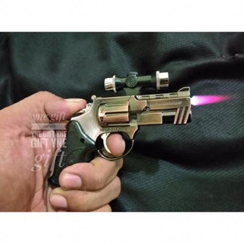 Jual Korek Api Gas Bara Pistol Revolver Laser Mini Korek Pistol Laser ...
