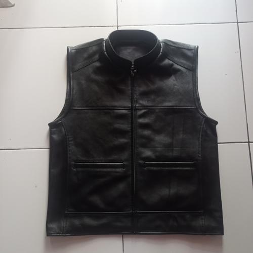 Jual vest kulit asli,vest biker,rompi kulit asli - S - Kab. Garut ...
