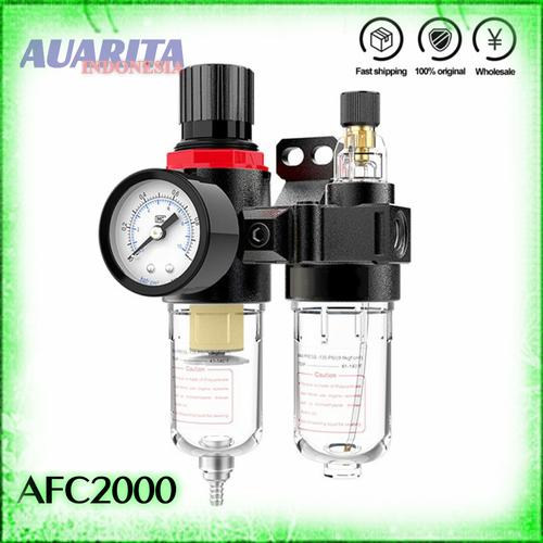 Jual Air filter regulator kompresor 1/4 Double Tabung Water Trap AFC ...