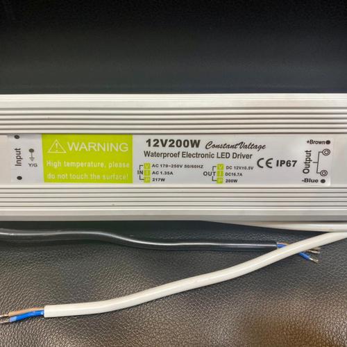 Jual travo waterproof 200w 200 watt 12v travo kolam led 200 watt led ...