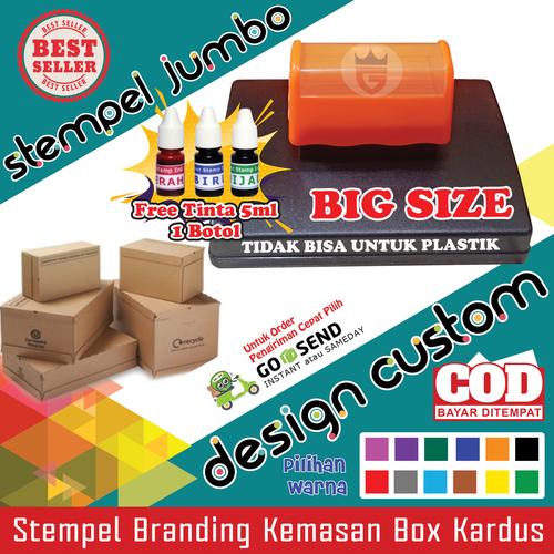 Jual STEMPEL OTOMATIS JUMBO / STEMPEL KARDUS / STEMPEL BESAR - 43x125 ...