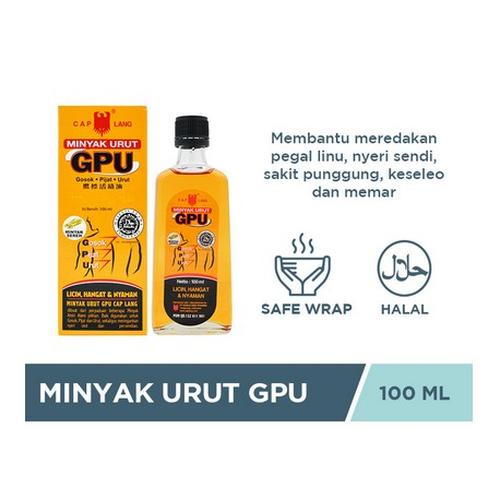 Jual Minyak Urut GPU Cap Lang Pijat Lotion Oil Panas Massage 30 60 ML ...