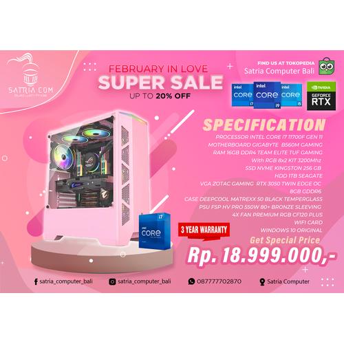 Jual KOMPUTER / PC RAKITAN GAMING i7 11700F /RAM 16GB/ RTX3050 8GB ...