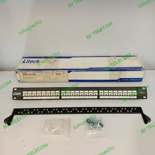 Jual patch panel 24 port cat 6 litech / litech patch panel 24 port ...