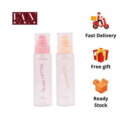 Jual [FULL SIZE] LUXCRIME ULTI-MATTE & GLOW-GETTER SETTING SPRAY - Glow ...