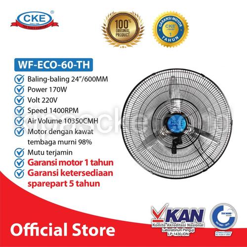 Jual Wall Fan CKE WF-ECO-60-TH 24 Inch Kipas Angin Dinding Tembok Rumah ...
