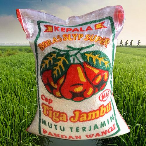Jual Beras Cap tiga jambu SUPERR!! 10kg - Kota Tangerang - Babah beras ...